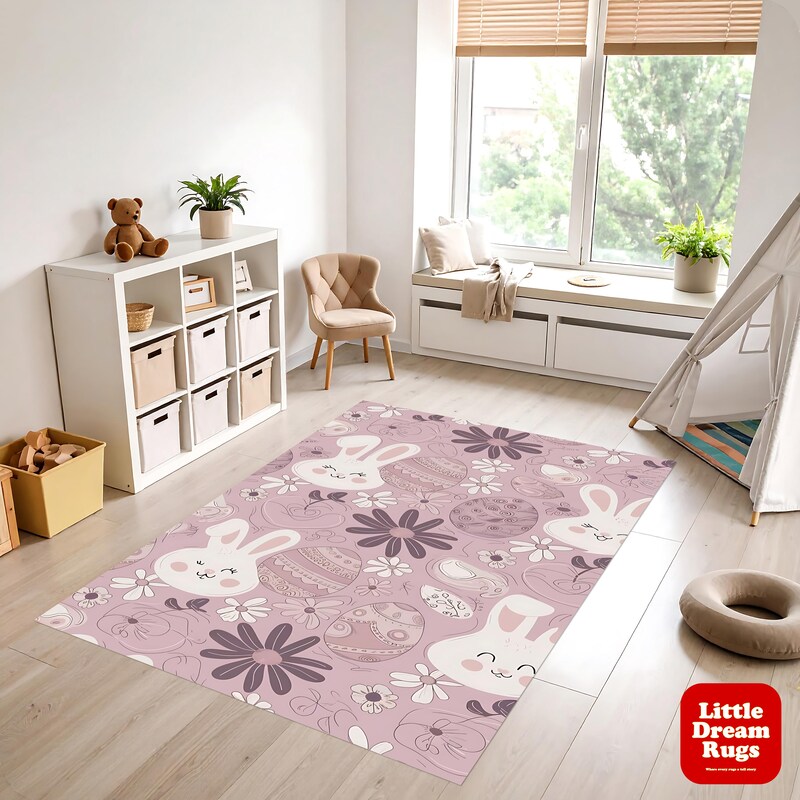 Bunny Rug - Etsy