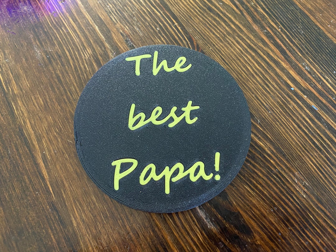 3d Printed Fathers Day Coasters - Etsy