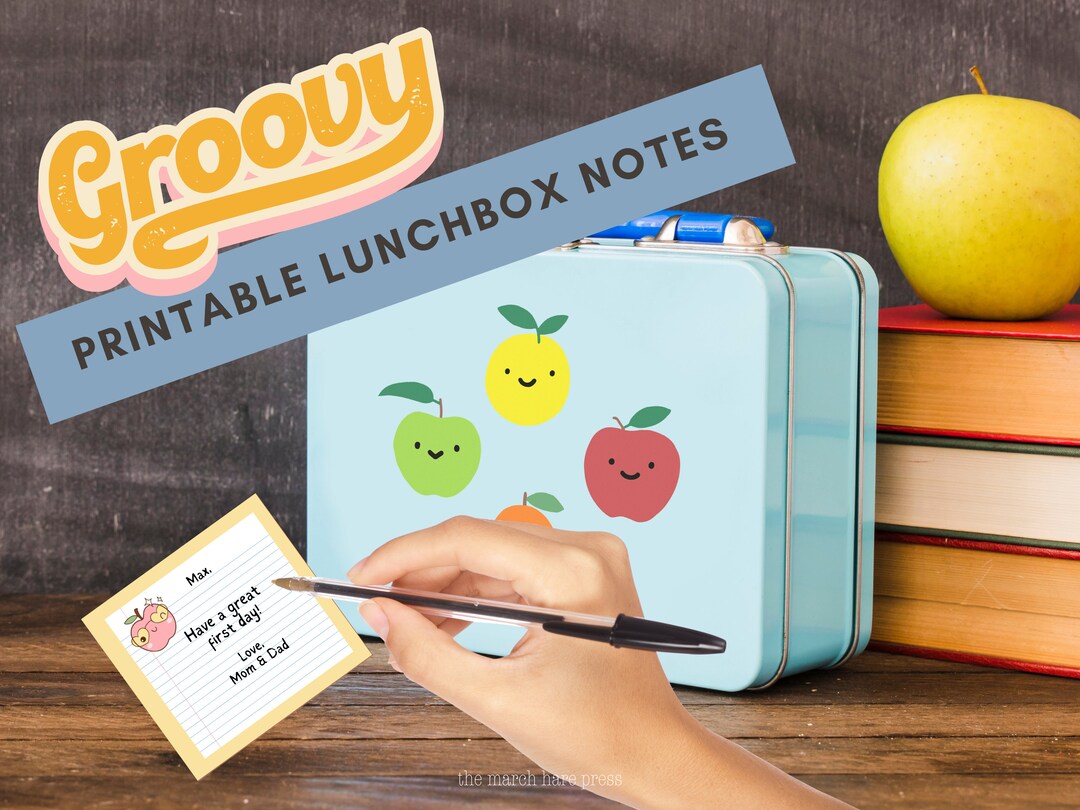 Groovy Printable Lunchbox Notes 30 Printable Letters for Kids, Love ...