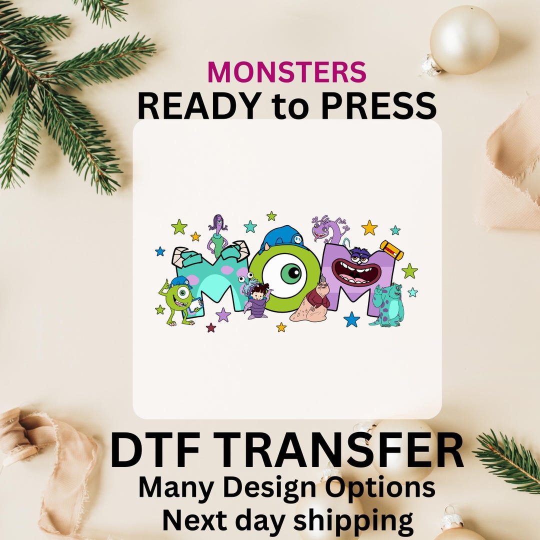 Disney Monsters Family Mom Dad Sis Bro Dtf, Disney Birthday Boy Ready ...