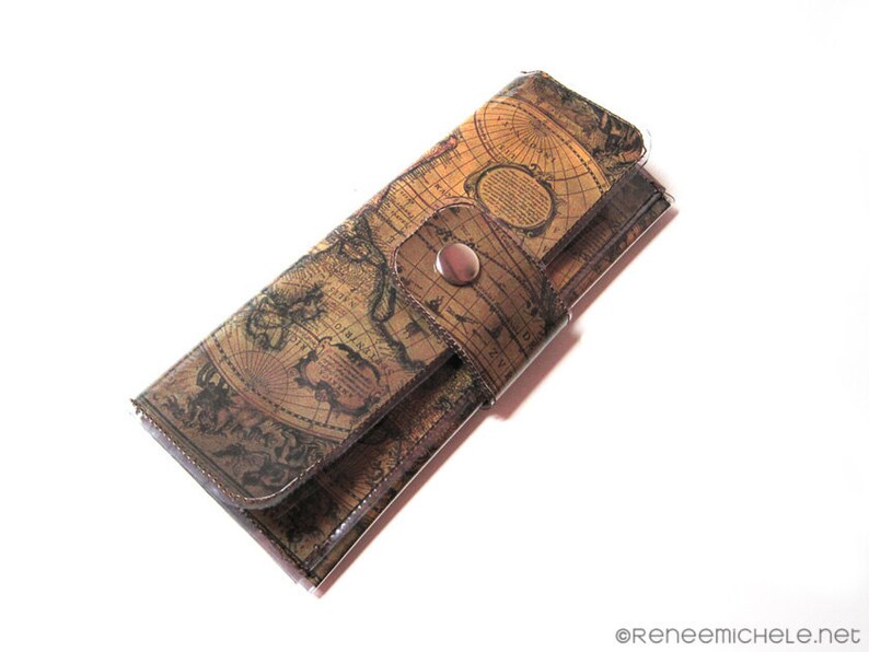 Ancient World Maps Vinyl Large Wallet | Etsy