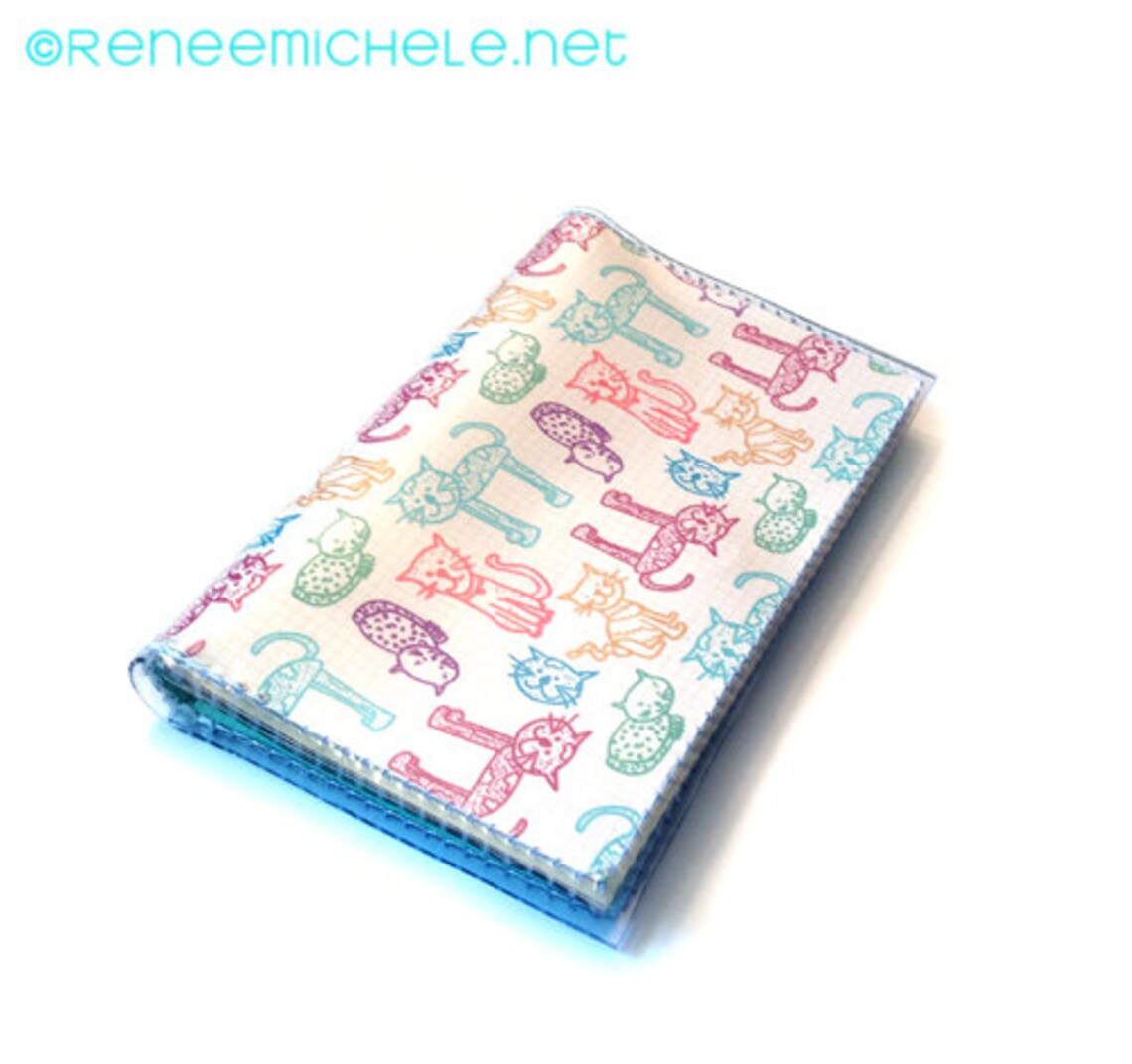Cat Crazy Print Bi-fold Card Holder Wallet - Etsy