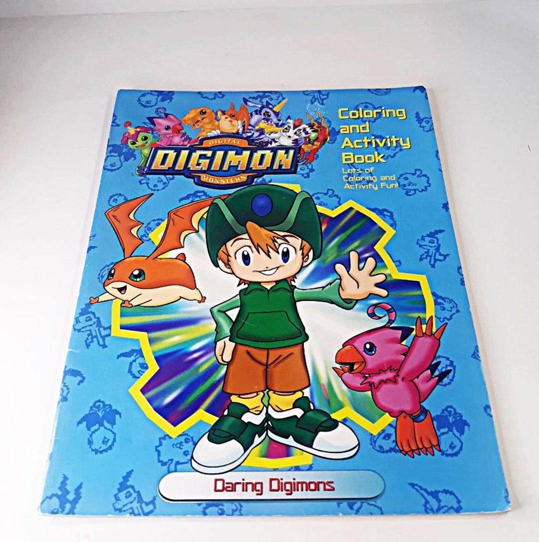 Digimon NOS Daring Digimons Coloring & Activity Book Virgin Pages 2000 ...