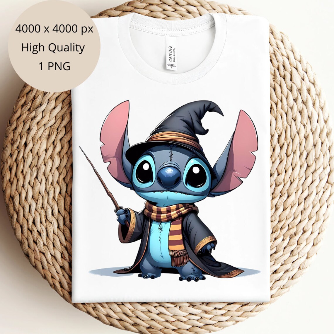1 PNG Stitch Wizard Halloween, Clipart Images, Digital Design PNG File ...