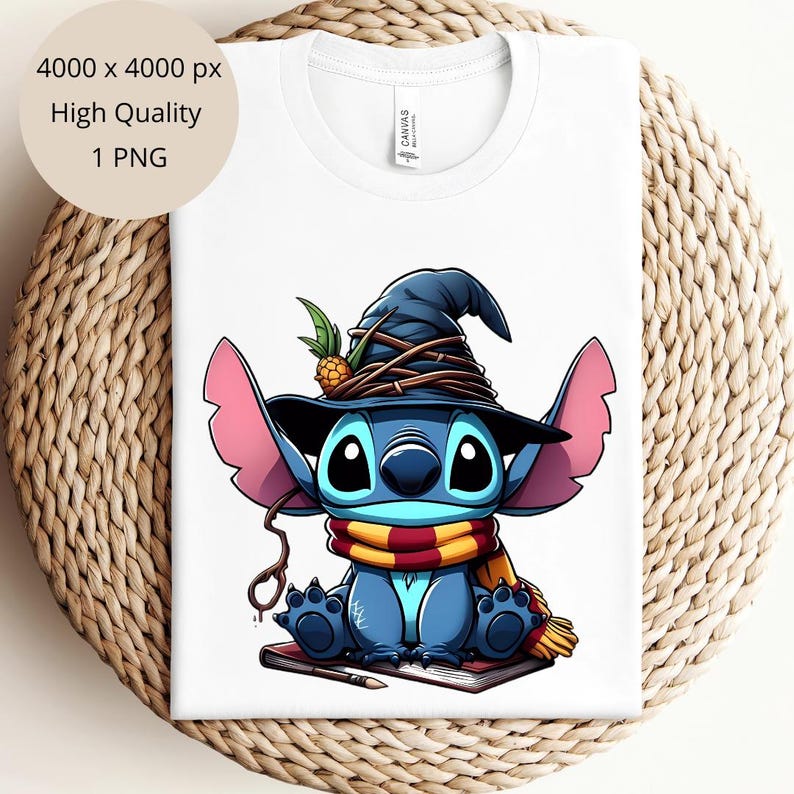 1 PNG Cute Stitch Wizard Halloween, Clipart Images, Digital Design PNG ...
