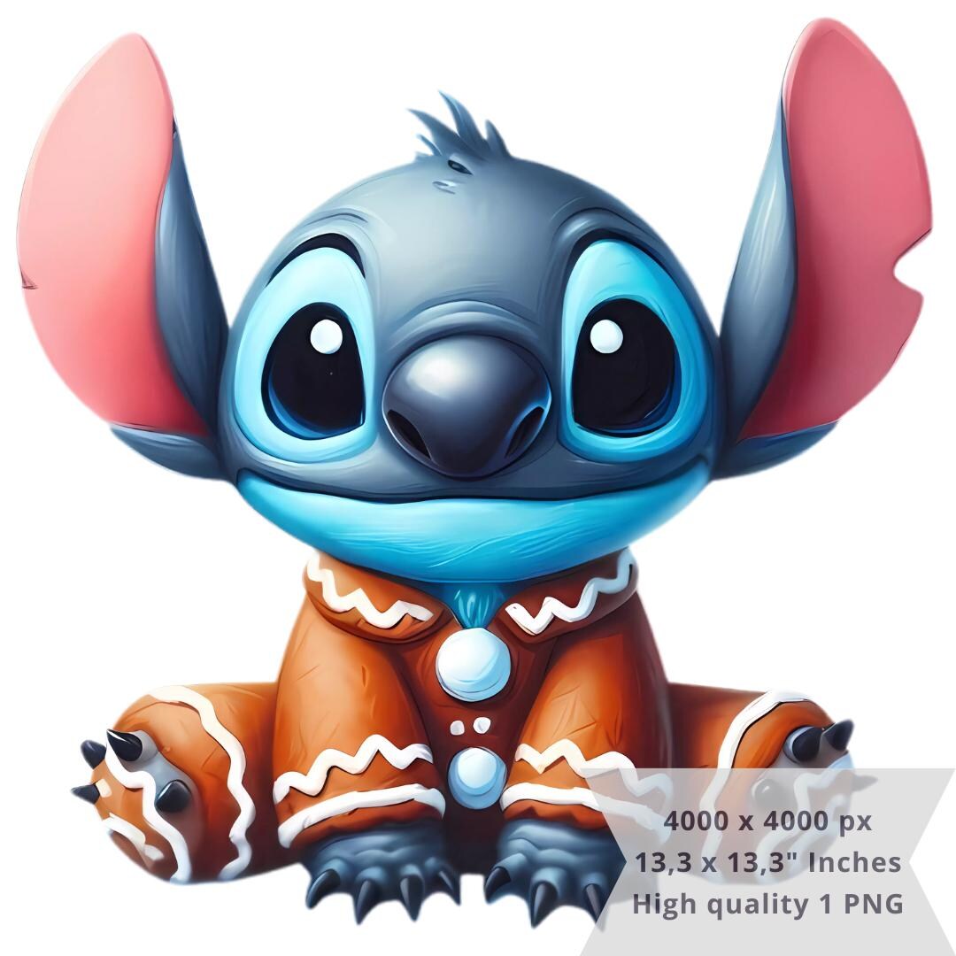 1 PNG Cute Stitch Christmas Ginger Clipart Images, Digital Design PNG ...