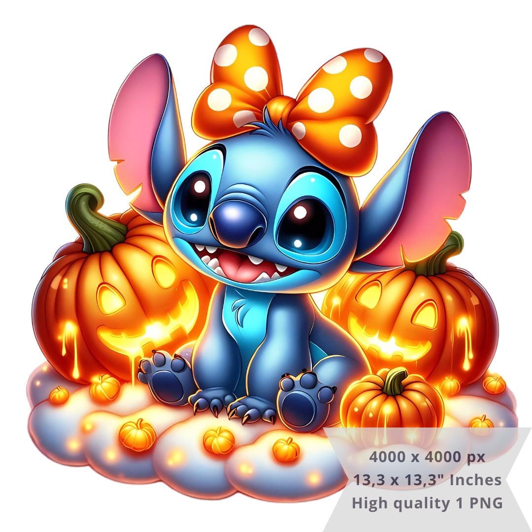 1 PNG Stitch Minnie Shine Halloween, Clipart Images, Digital Design PNG ...