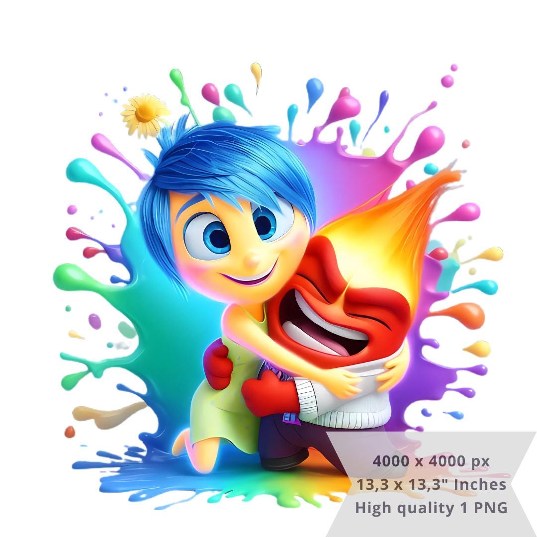1 PNG Joy Hugg Anger Inside Out 2, Clipart Images, Digital Design PNG ...