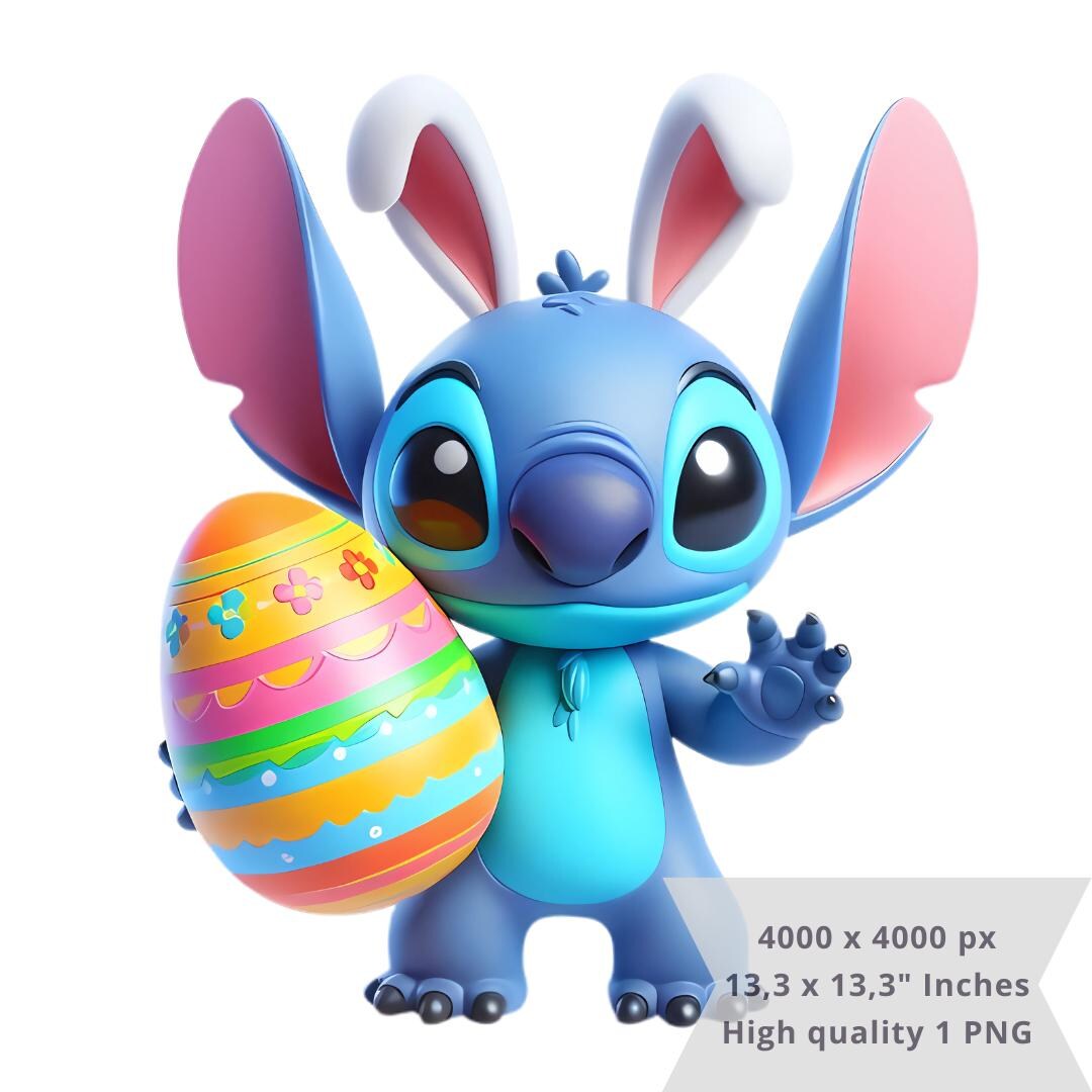 1 PNG Cute Stitch Easter, Clipart Images, Stitch Digital Design PNG ...