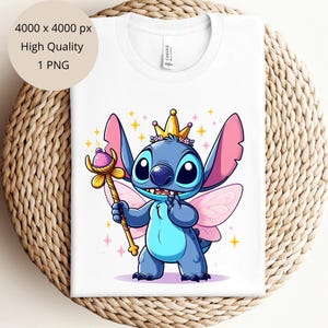 1 PNG Cute Stitch Princess, Clipart Images, Digital Design PNG File for ...