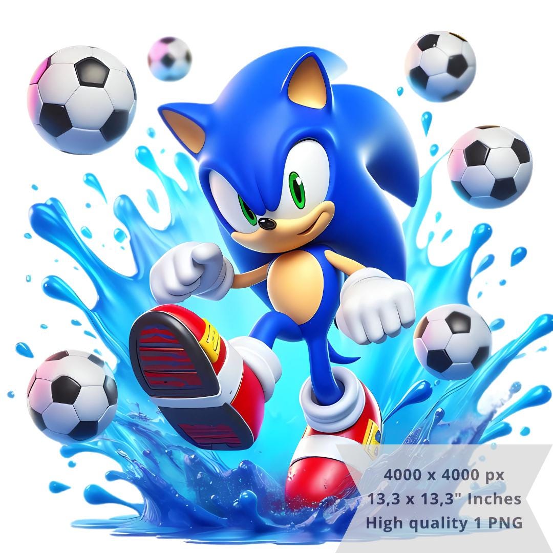 1 PNG Cute Sonic Splash Balls, Clipart Images, Digital Design PNG File ...