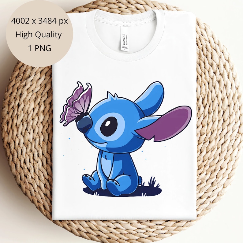 1 PNG Cute Stitch Butterfly, Clipart Images, Digital Design PNG File ...