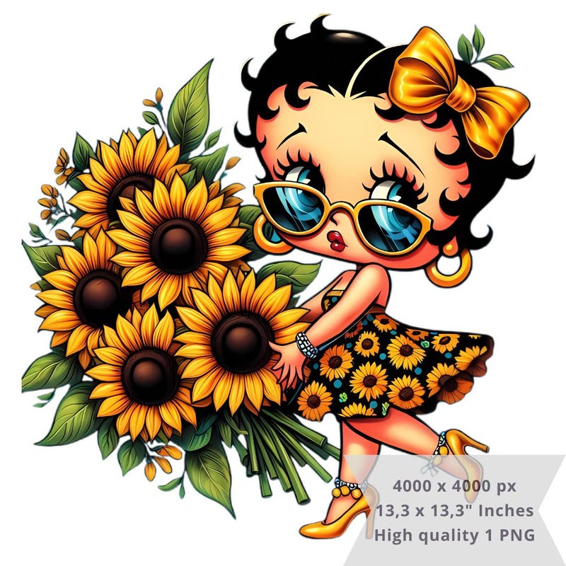 Yellow Betty Boop - Etsy