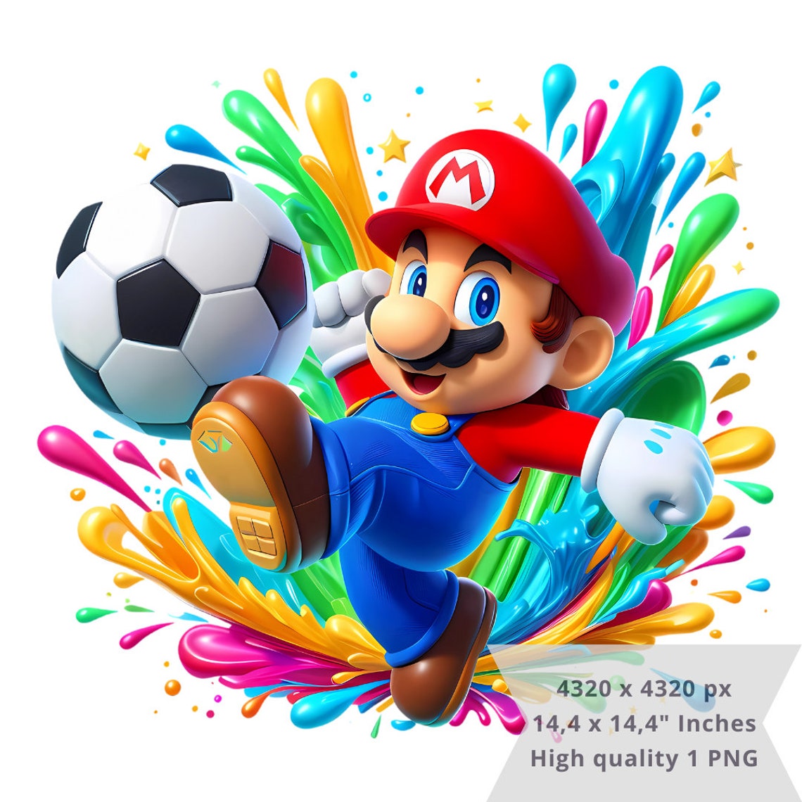 1 PNG Super Mario Splash Ball, Clipart Images, Digital Design PNG File ...