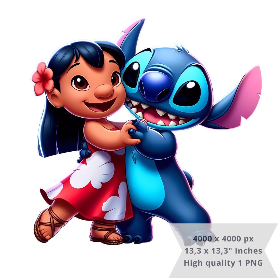 1 PNG Lilo and Stitch Dance, Clipart Images, Digital Design PNG File ...