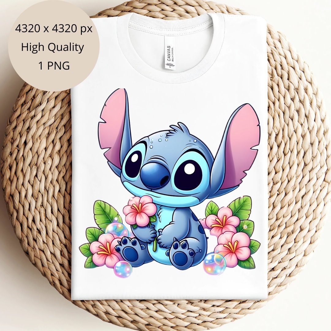 1 PNG Stitch Bubble Flowers, Clipart Images, Digital Design PNG File ...