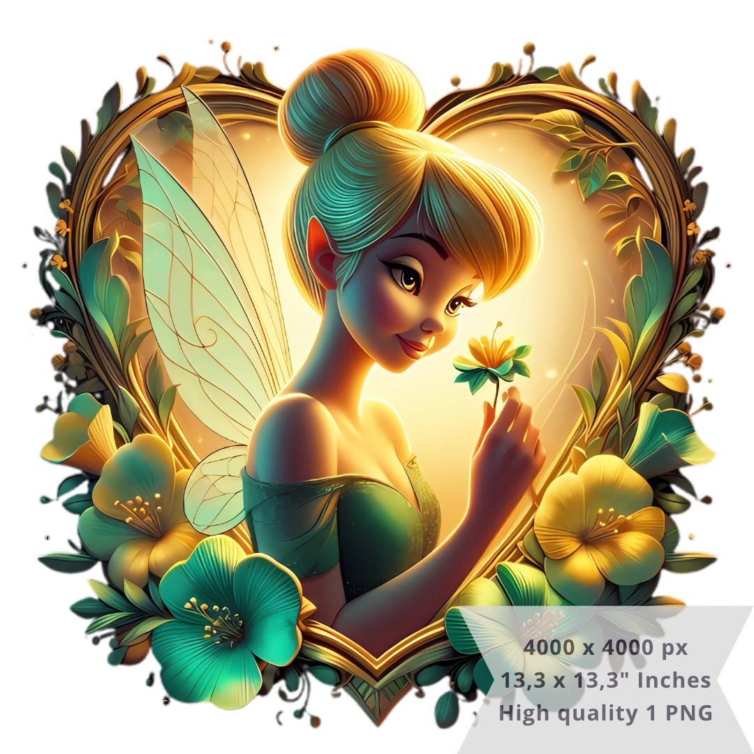 1 PNG Cute Fairy Tinkerbell Heart, Clipart Images, Fairy Digital Design ...