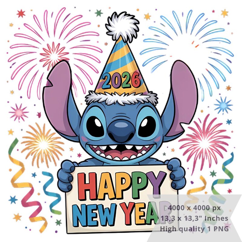 Happy New Year Stitch - Etsy