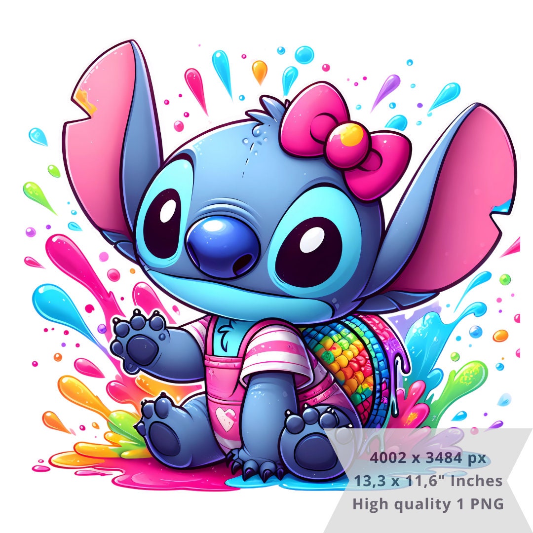 1 PNG Cute Stitch School Pink Splash, Clipart Images, Digital Design ...