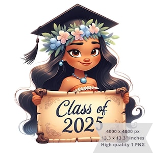 1 PNG Cute Moana Graduation, Clipart Images, Digital Design PNG File ...
