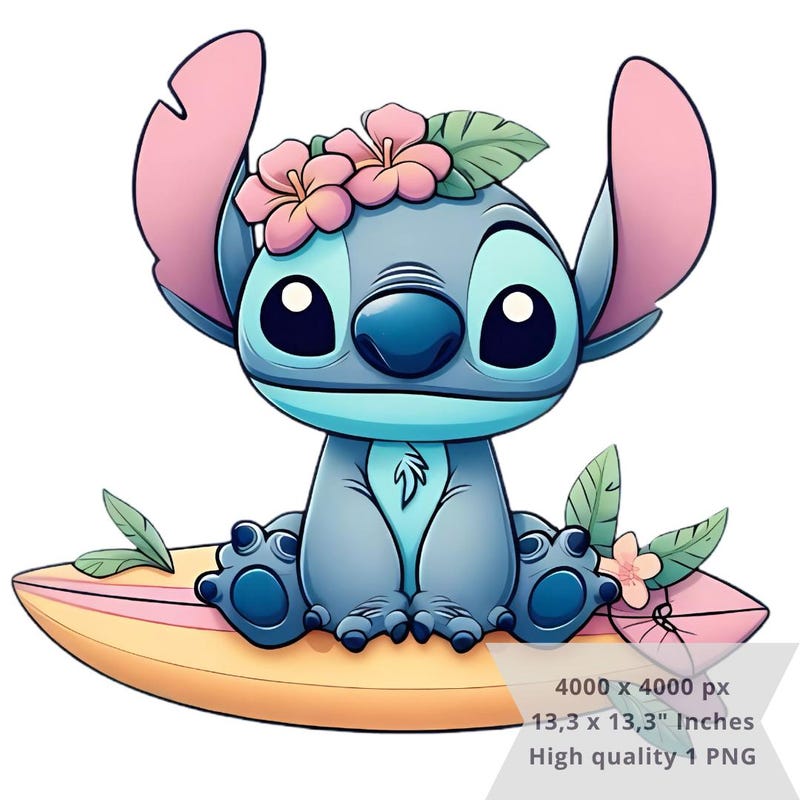Lilo and Stitch Surfboard - Etsy