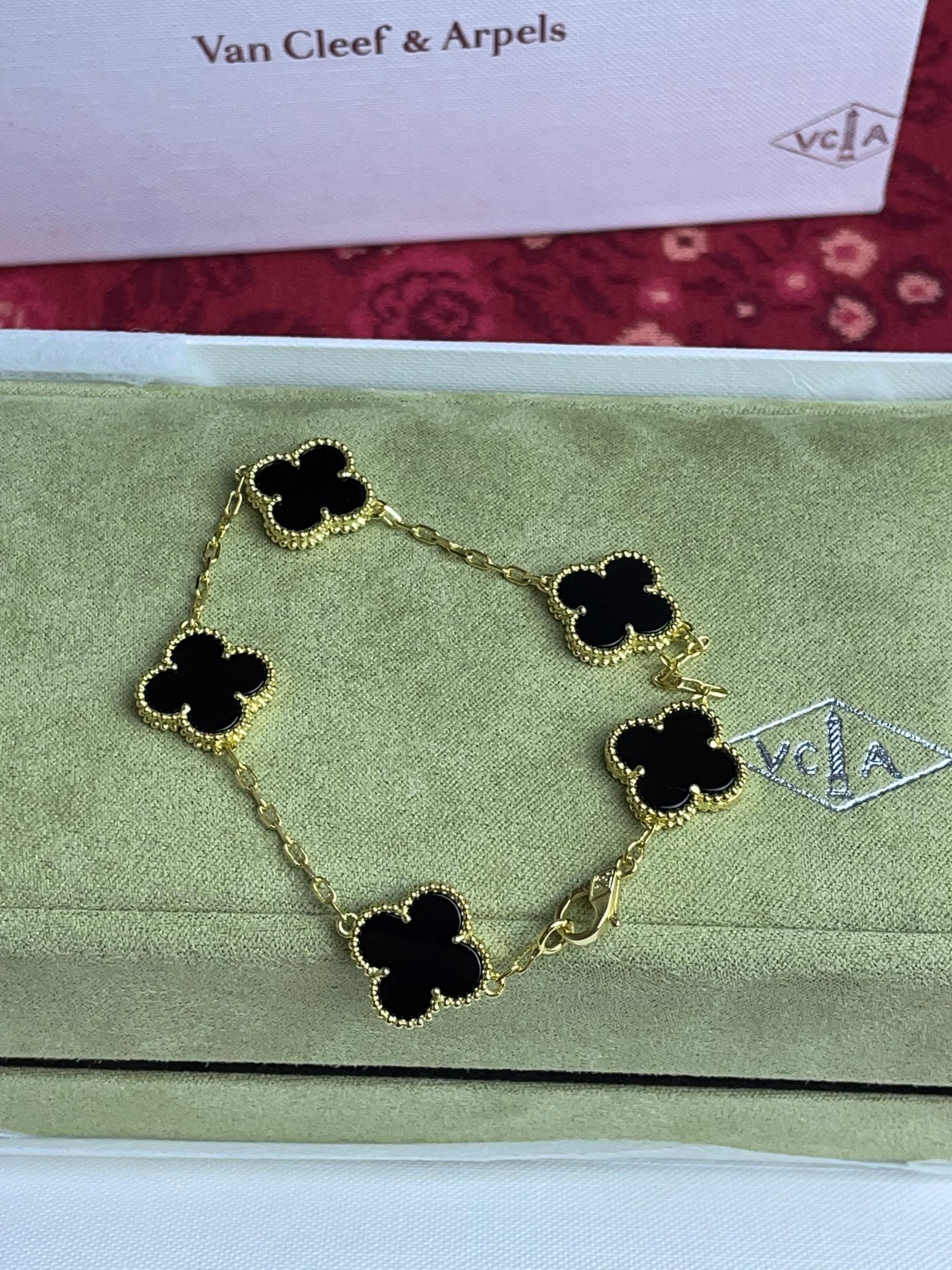 Clover Van Cleef Bracelet - Etsy Israel Clover Van Cleef Bracelet - Etsy Israel