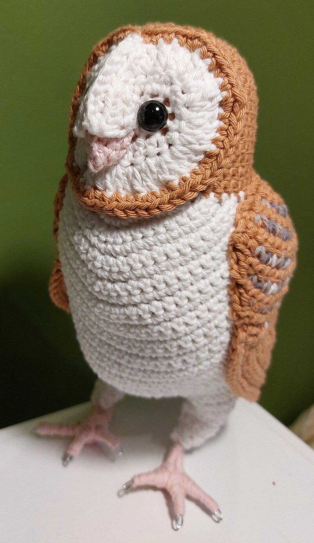 Large Realistic Crocheted Barn Owl - Etsy UK