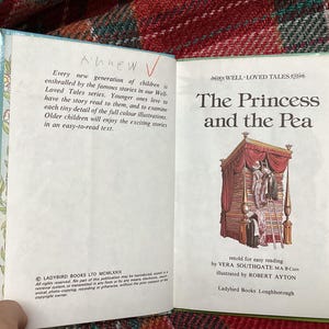 The Princess and the Pea Ladybird Series 606D Collectible Children's Book - Etsy