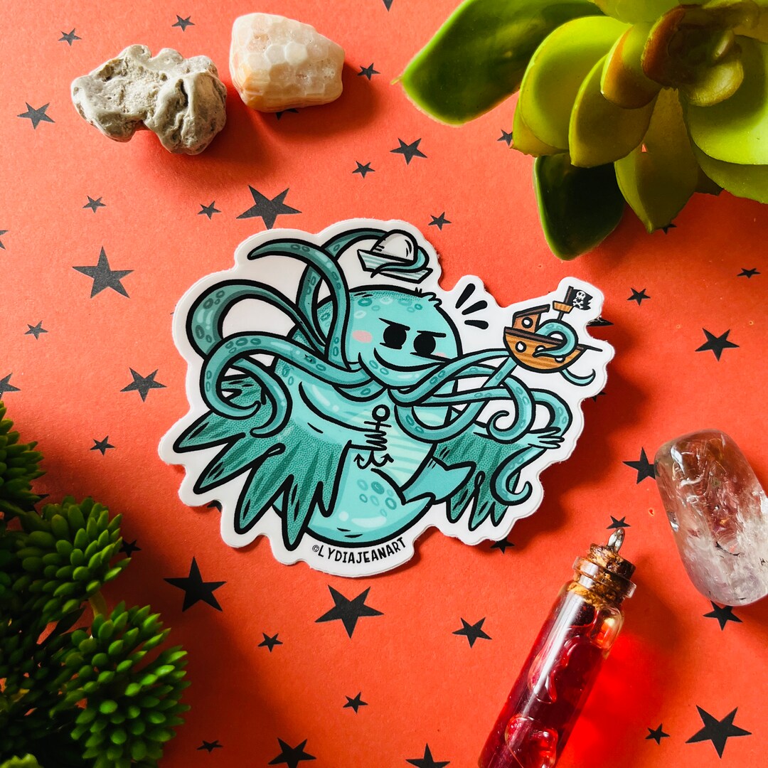CTHULHU MONSTER CRYPTID Vinyl Sticker - Etsy