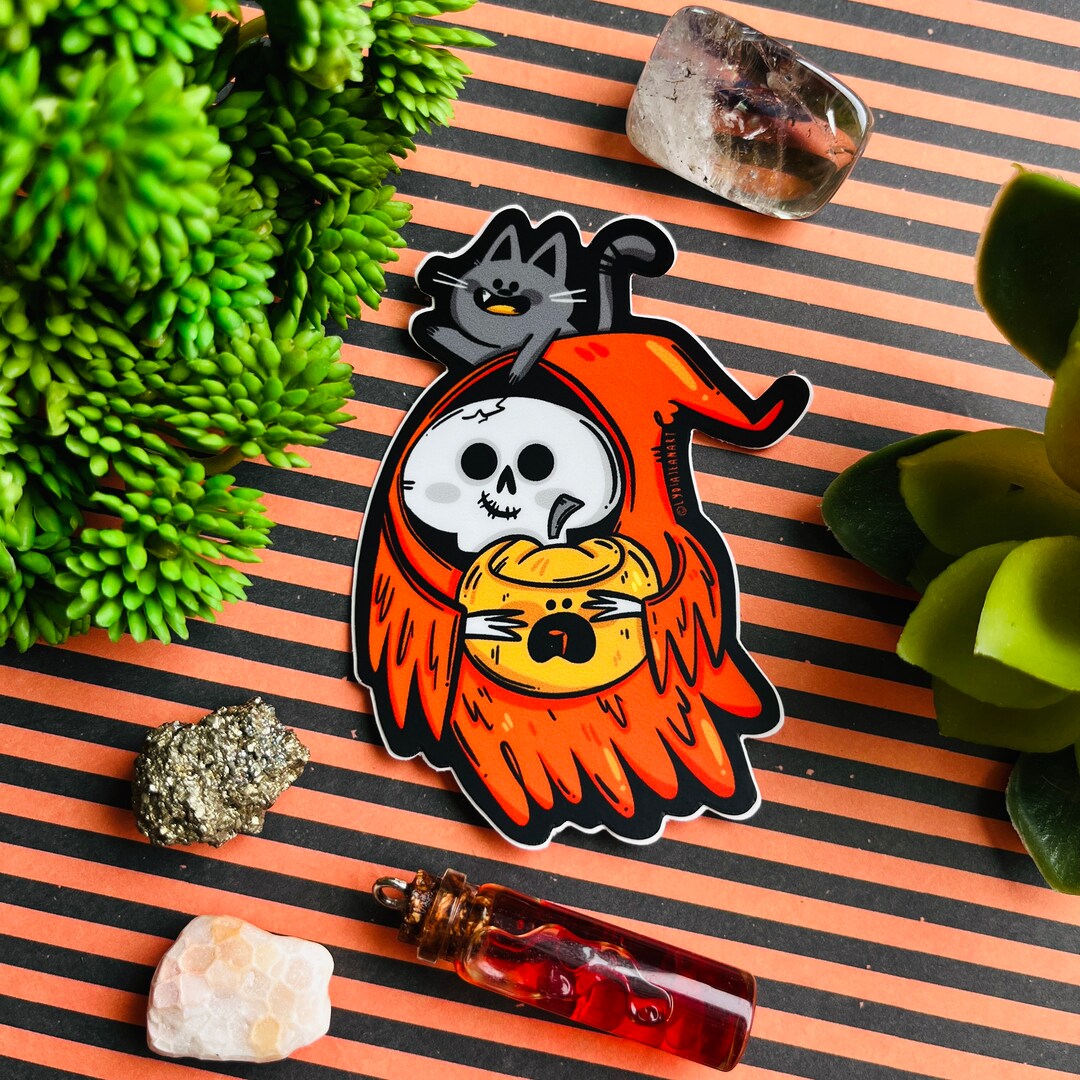 GRIM REAPER Vinyl Sticker - Etsy