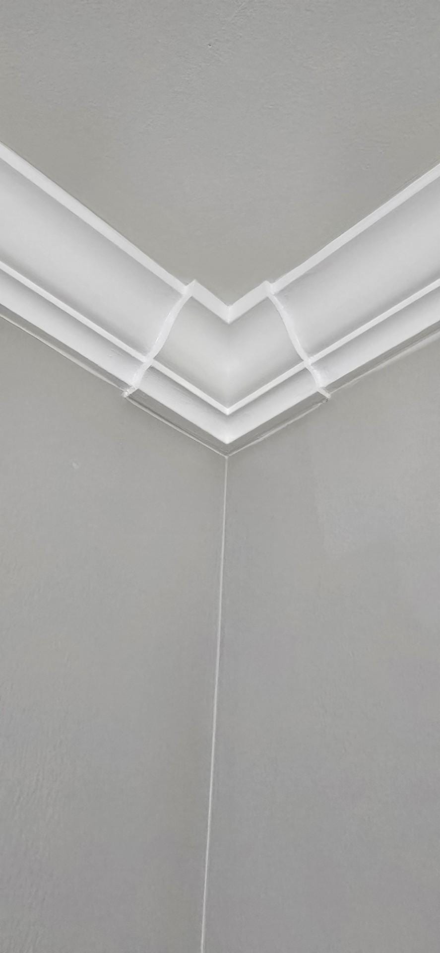 Crown Molding Corner Blocks LOW PROFILE DECO Style Fits 4 5/8" Molding ...