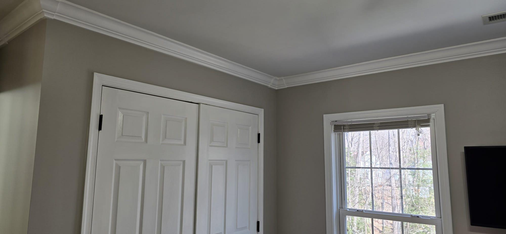 1 Crown Molding Corner Outside Block LOW PROFILE DECO Style Fits 3 5/8 ...