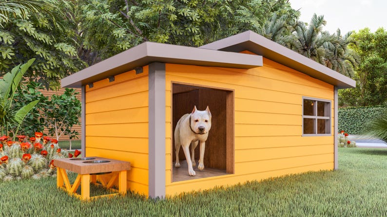 8x4 DIY Dog House Plan | Digital Download | Step-by-step Building Guide ...