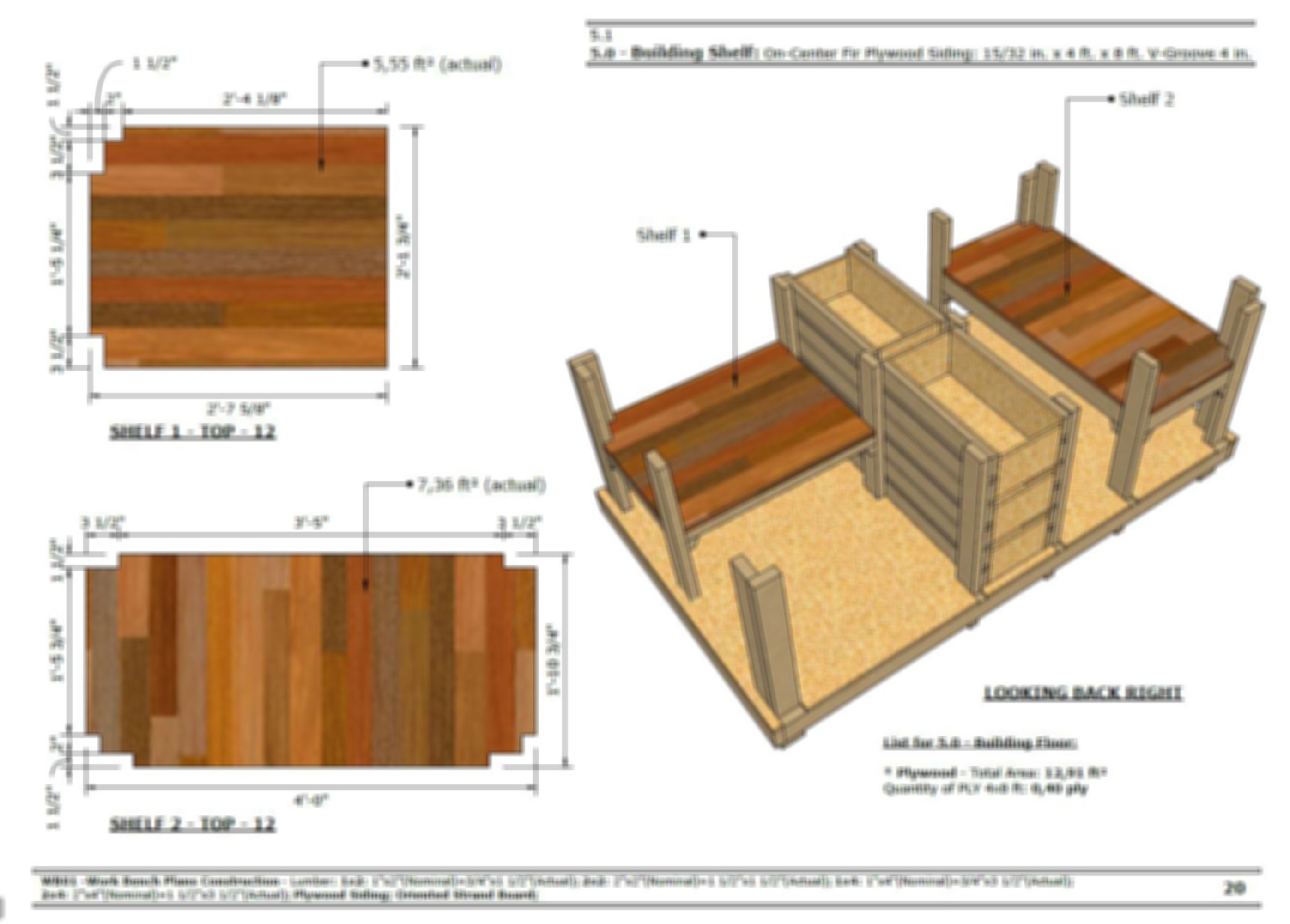 Handmade Folding Workbench Plans: DIY Wooden Outdoor Bench (PDF Pattern ...