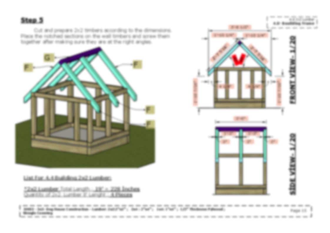 3x3 DIY Dog House Plan Digital Download Step-by-step Building Guide ...