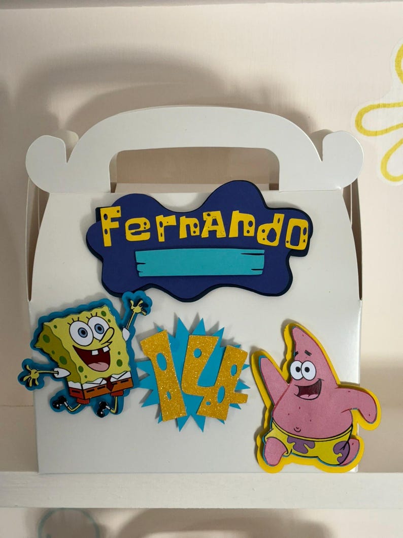 Spongebob Sandy / Treat Boxes - Etsy