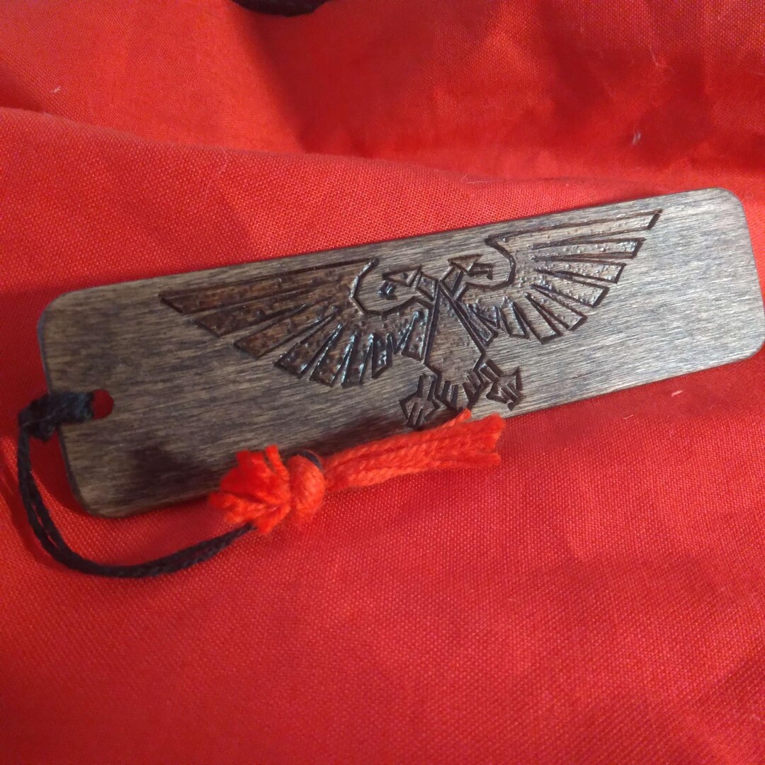 Warhammer 40K Imperial Aquila Woodburned Wooden Bookmark - Etsy