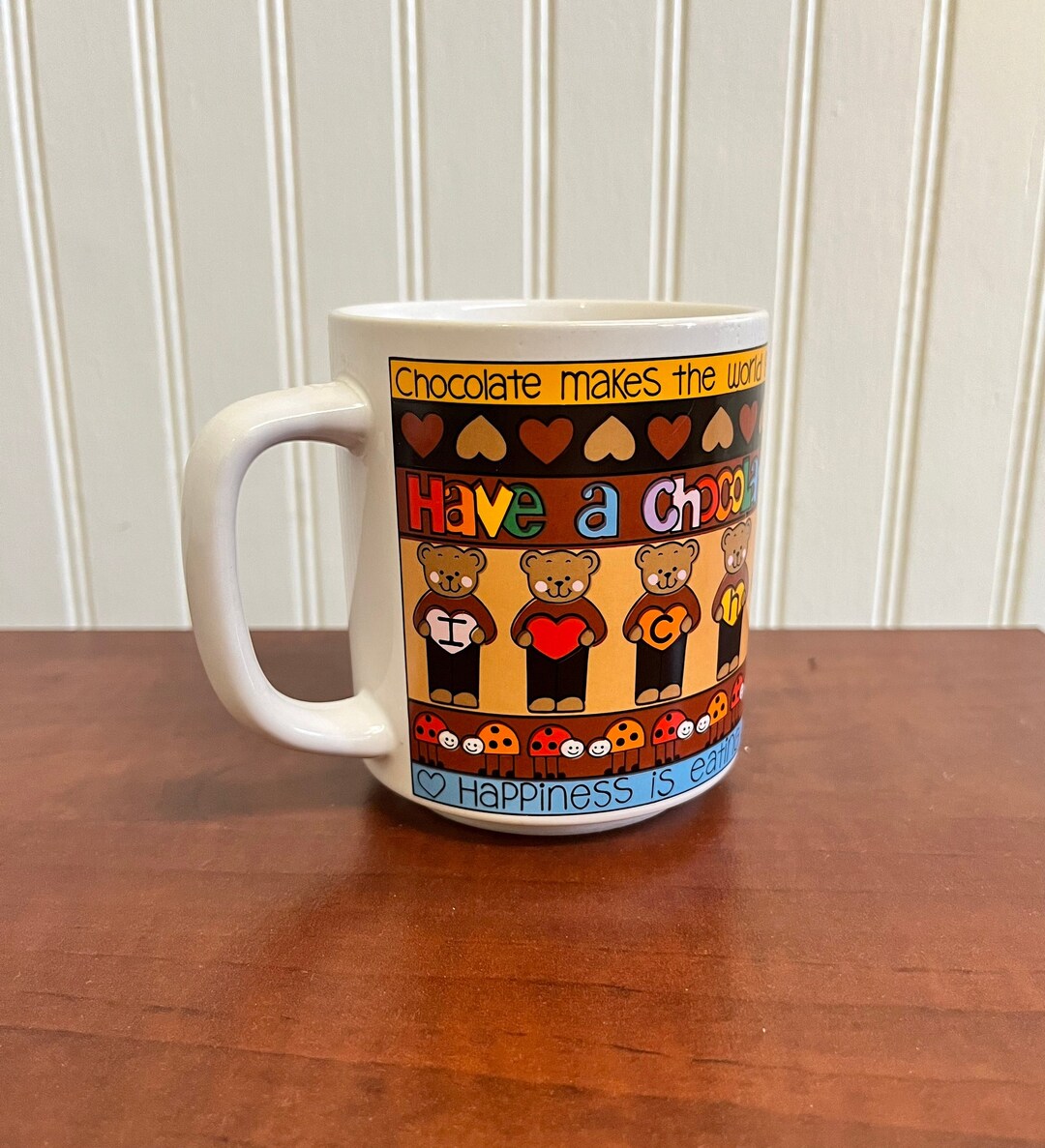 Chocolate Lovers Coffee Cup. Love N Stuff. Enesco. 1984 - Etsy