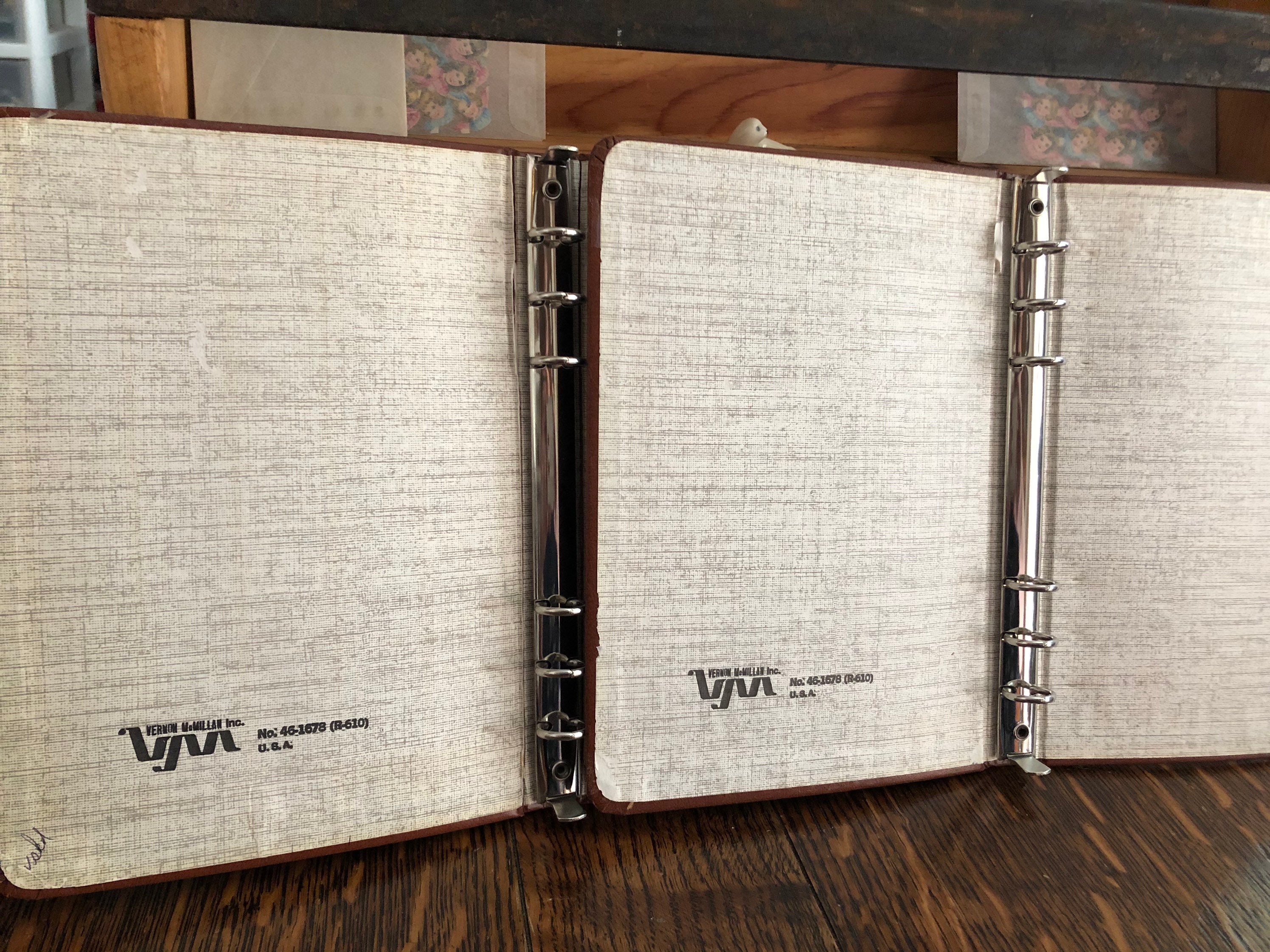 Mini 6-ring Binder. 8.25in by 5.75 In. Vernon Mcmillan R-610 - Etsy