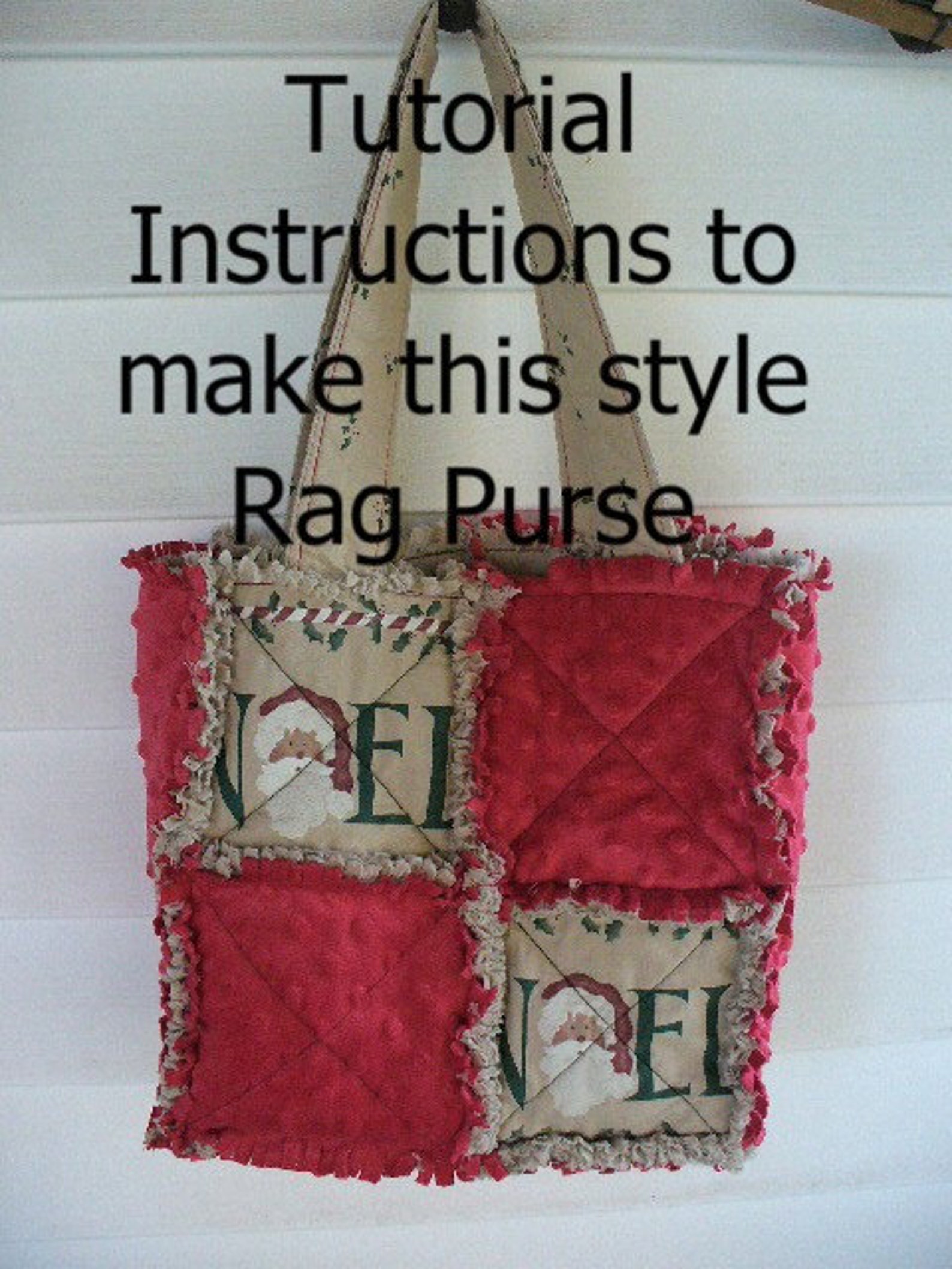 Ashlawnfarms Rag Quilt Purse 4-patch Rag Purse Tutorial | Etsy