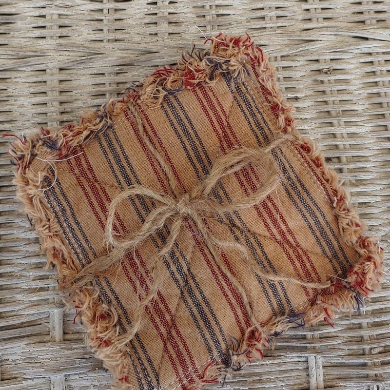 Homespun Mug Rugs - Etsy