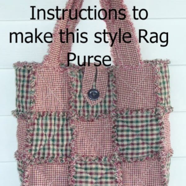 Rag Quilt Tote Bags - Etsy