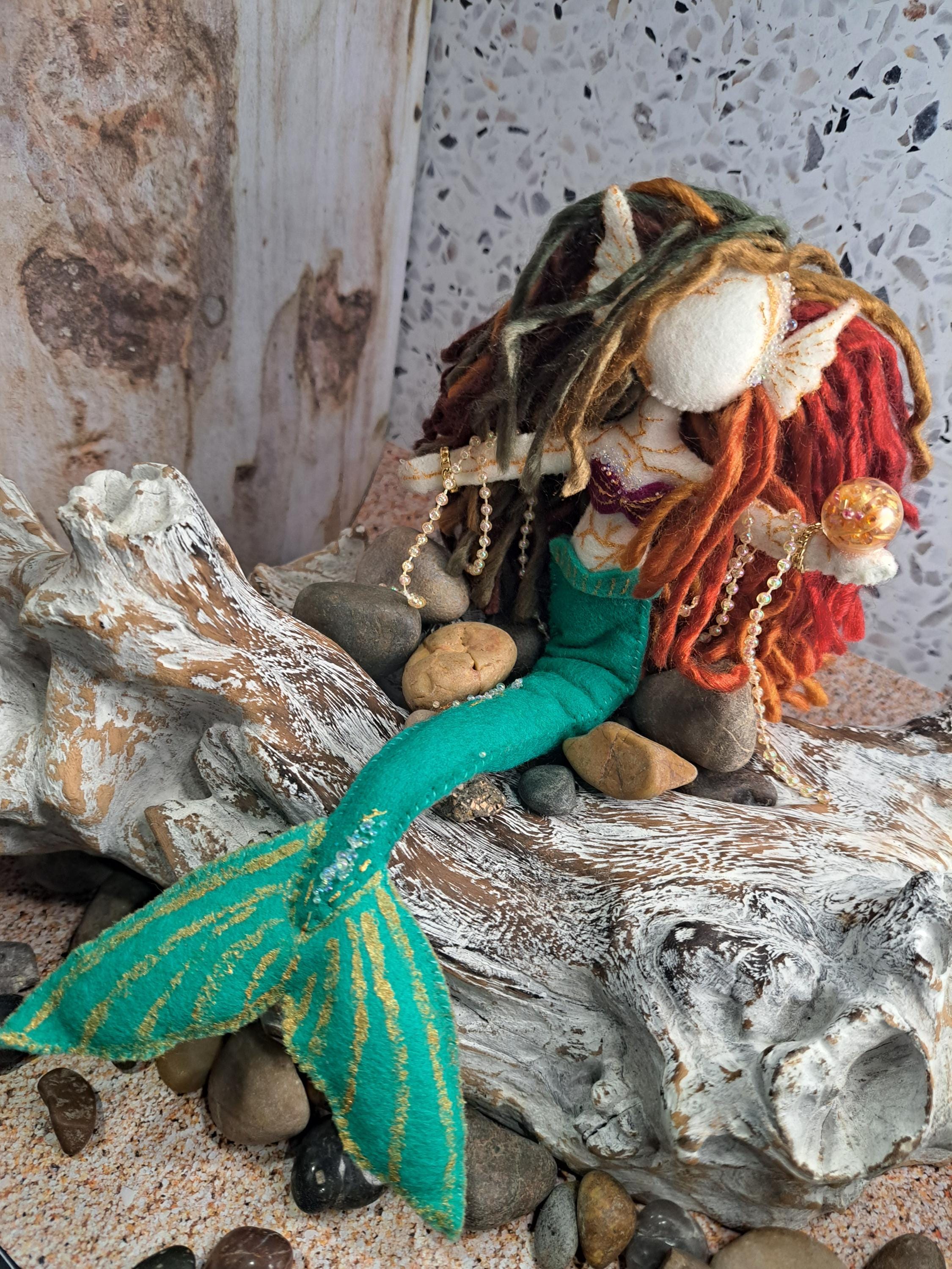 Nerida Kelrow – One-of-a-kind Mermaid Art Doll | Handmade Felt Fantasy ...