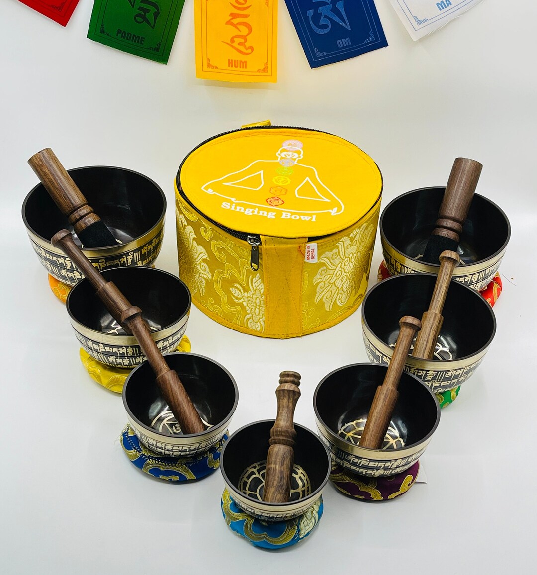 7 Chakra Singing Bowl Set of 7 Singing Bowl -chakra Healing Singing ...