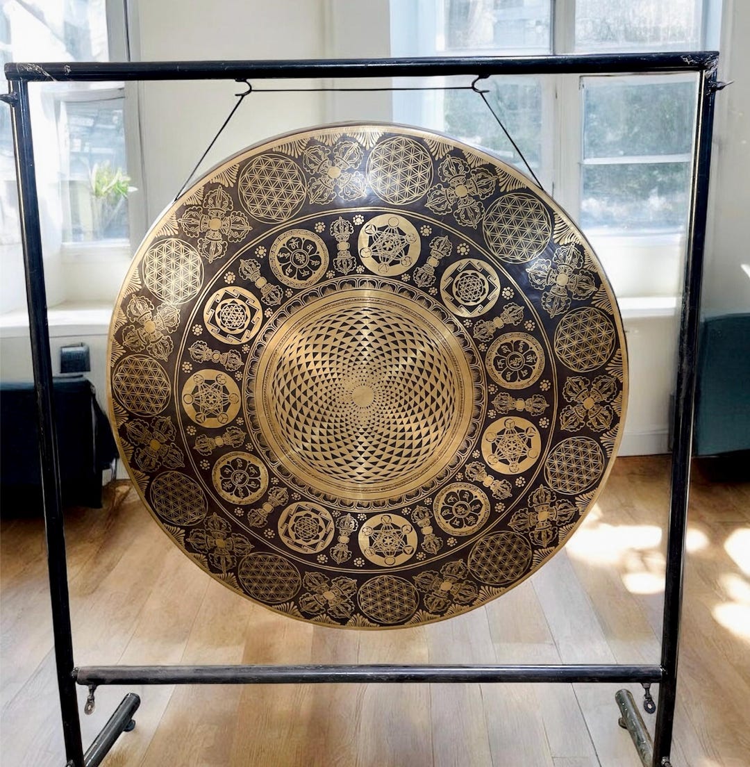 Handmade Bronze Sound Healing Gong – Deep Resonating Vibration, Chakra ...