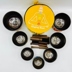 7 Chakra Singing Bowl Set of 7 Singing Bowl -chakra Healing Singing ...