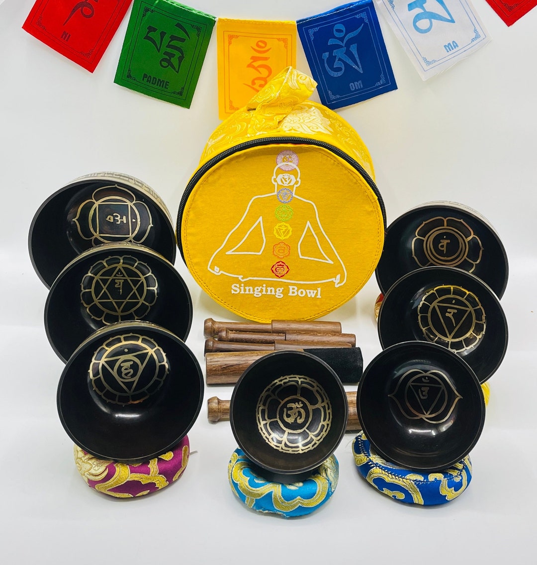 7 Chakra Singing Bowl Set of 7 Singing Bowl chakra Healing Singing Bowl ...