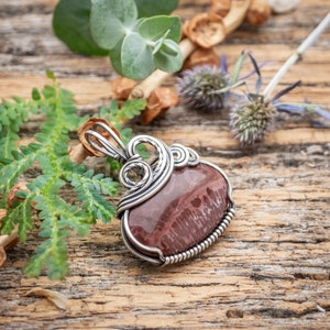 Scenic Mimbres Apache Sage Rhyolite Gemstone Oxidized Sterling Silver ...