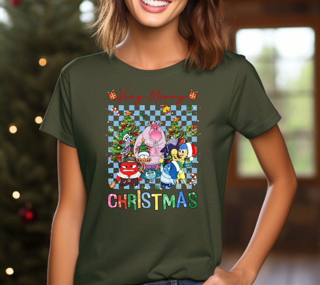 Merry Christmas Inside Out Xmas Wreath Shirt, Inside Out Tee, Mental ...