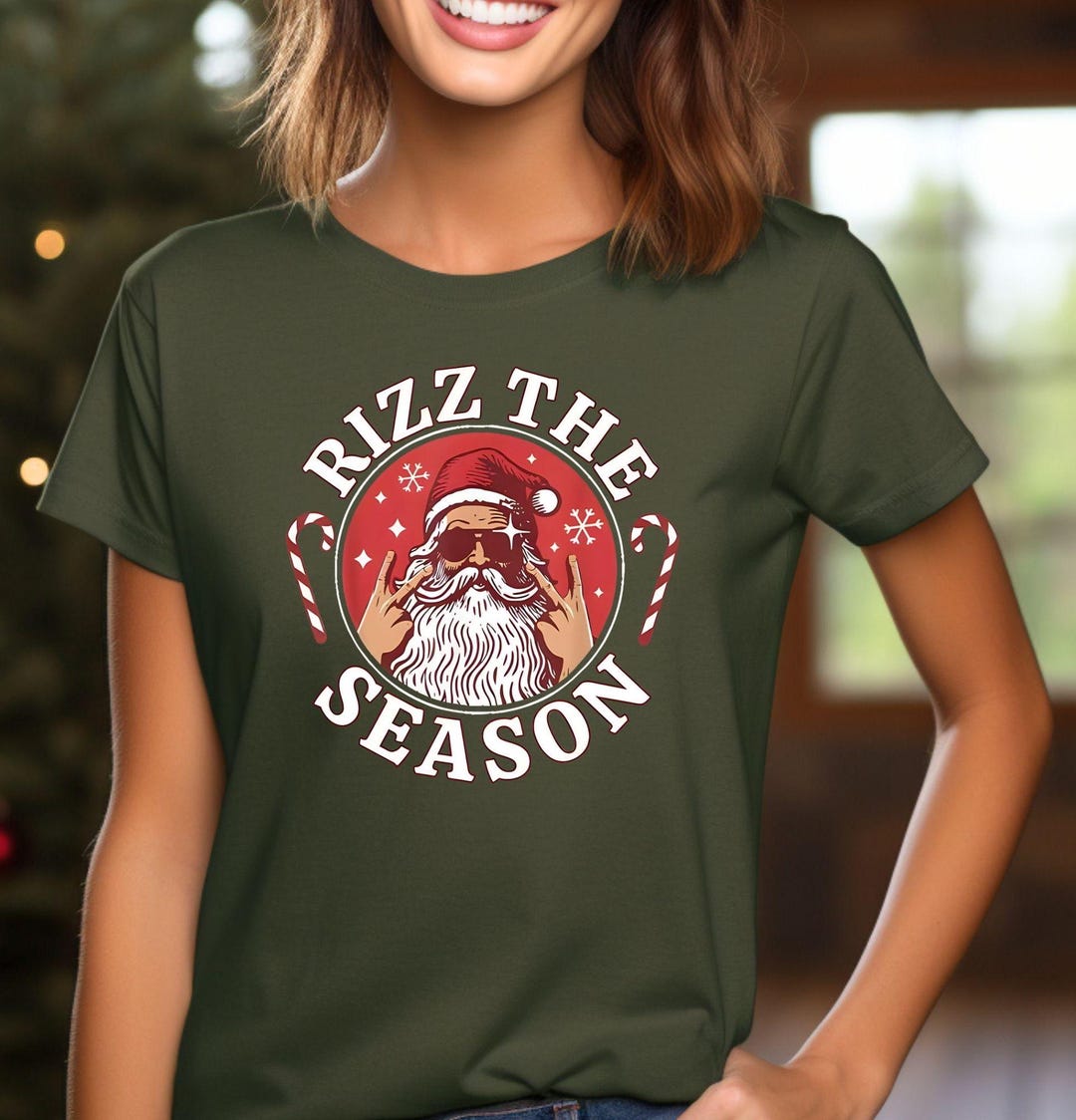 Rizz the Season Shirt, Merry Rizzmas Shirt, W Rizz Christmas Shirt ...